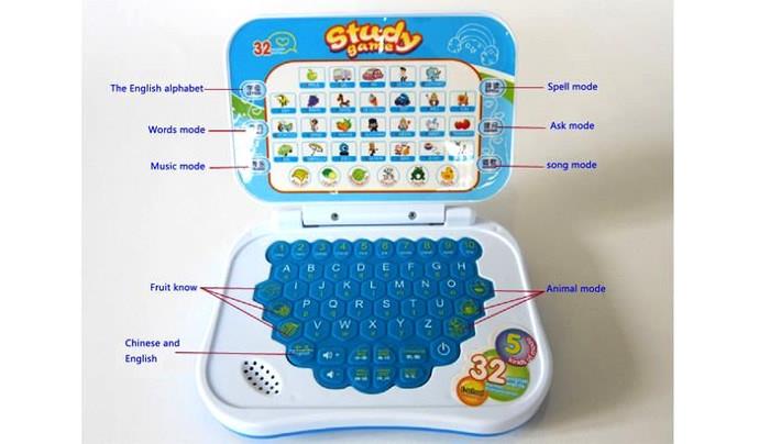 Buy Learning Kids Laptop, Study Game Kids Mini Laptop English Learner ...