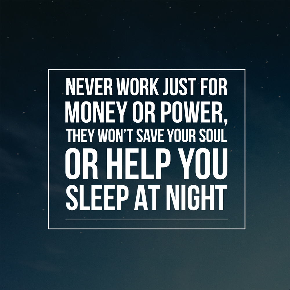 Buy never work just for money or power poster|300 GSM HD Paper Print ...