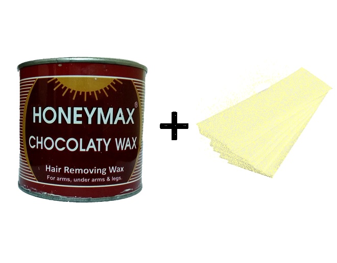 Buy Chocolate Body WAX + WAX Strips Waxing Kit / Wax Kit Combo Kit for ...
