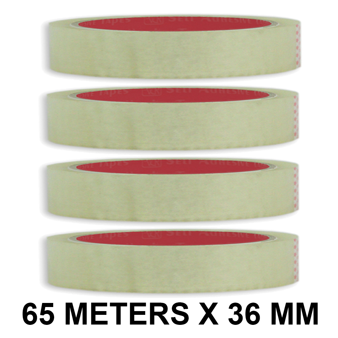 Buy VCR Self Adhesive Transparent Cello Tape - 65 Meters in Length ...