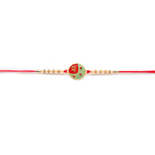 Buy Kord Store 'Shree' Mark Mint Mina Ruby Stone Thread Moti Gold ...