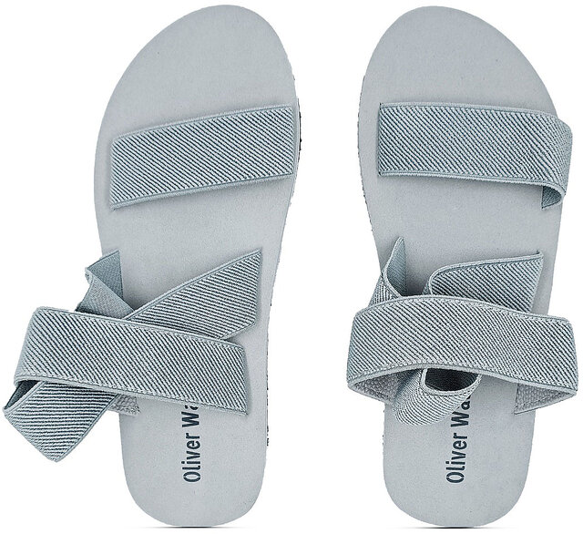 Buy OLIVER WALK LATEST SANDALS FOR MEN - GREY Online - Get 68% Off