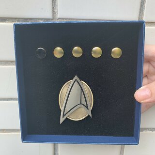 Buy Star Trek Picard Combadge Rank Pips Set Command Science Engineering ...