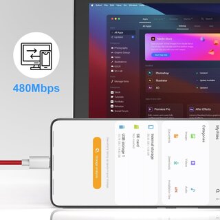 Buy Digimate Red Alert Hight Quality USB to Type C, Support Upto 65W ...