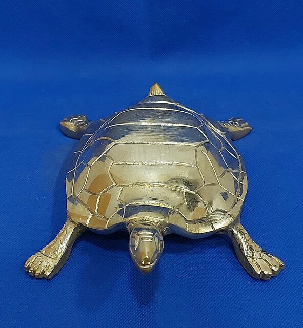 Buy VSP VASTU SAMADHAN - 283 BRASS TURTLE STATUE ( BIG ) FOR bring ...