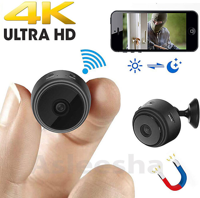Buy 4K Mini WiFi Camera with Magnetic Mount | HD Wireless Audio & Video ...