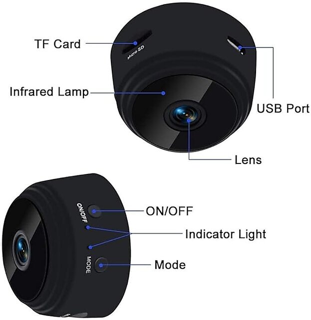 Buy 4K Mini WiFi Camera with Magnetic Mount | HD Wireless Audio & Video ...